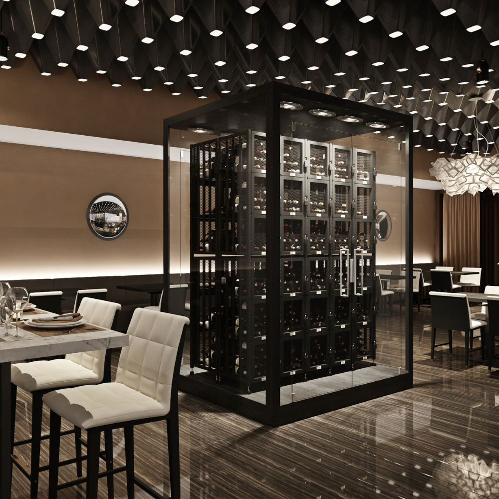 Floating Wine Rack Presentation Row - 144 Bottles | WineRacks.com ...