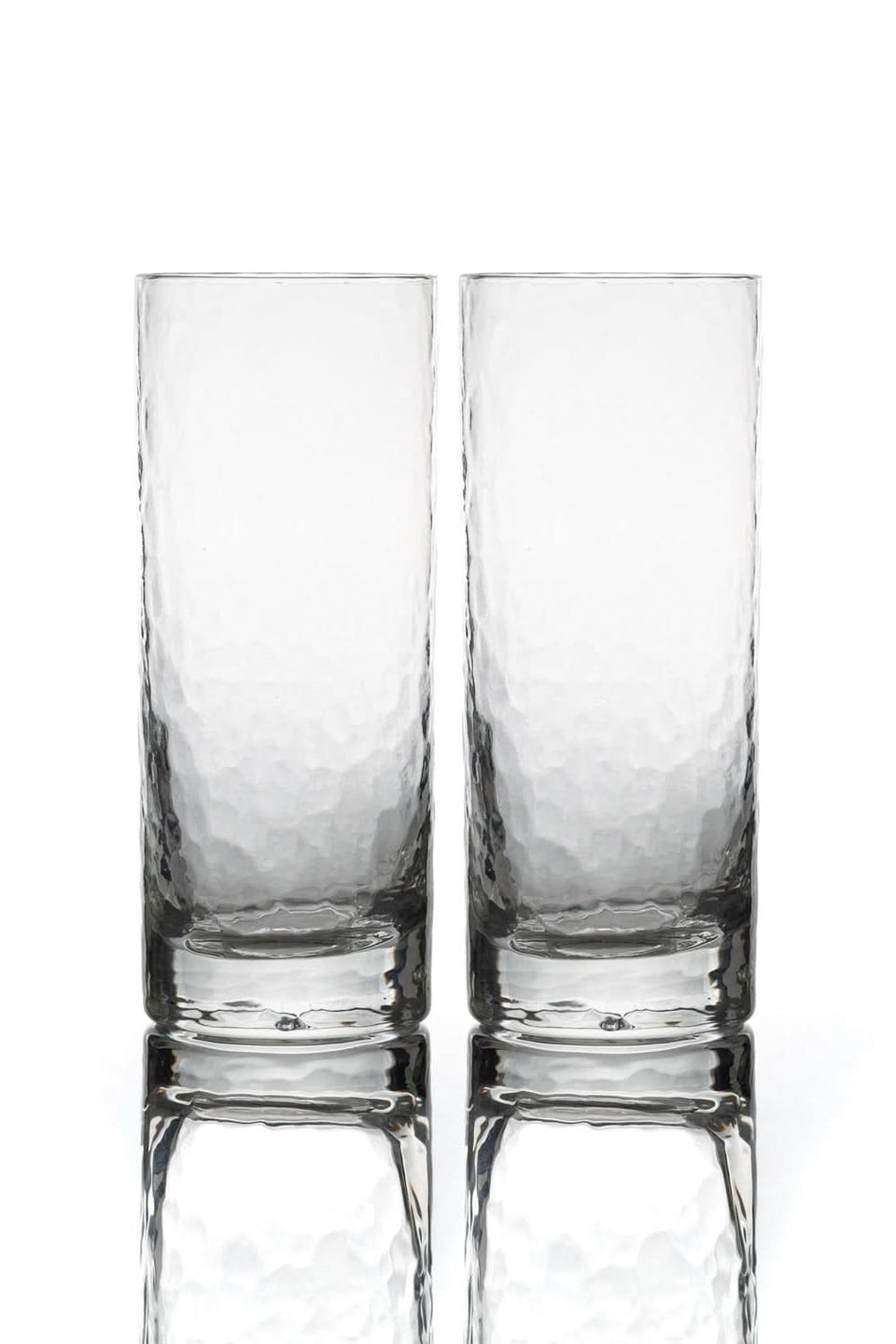 Artisan Hand-Blown Highball Cocktail Glass- Set of 2 – Wine Racks