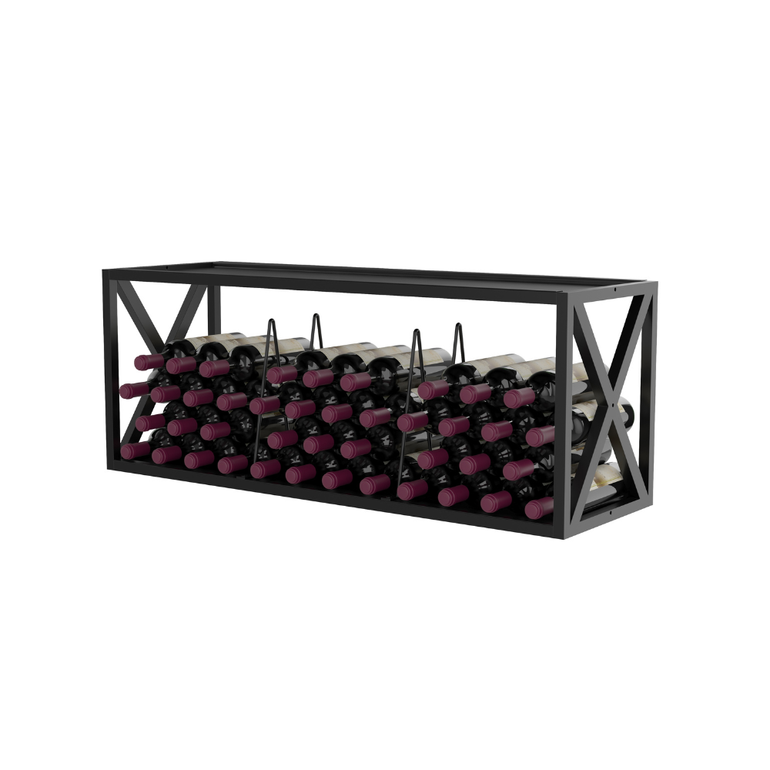 Evolution Low Profile Wine Rack – Sleek Floating Wine Storage – Wine Racks