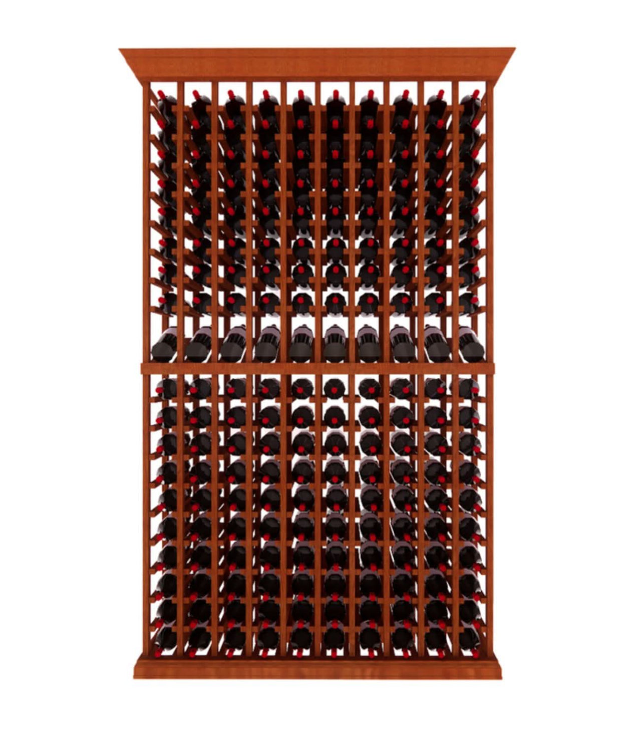 10 Column Wine Rack Kit With Display Row- Holds 190 Bottles – Wine Racks