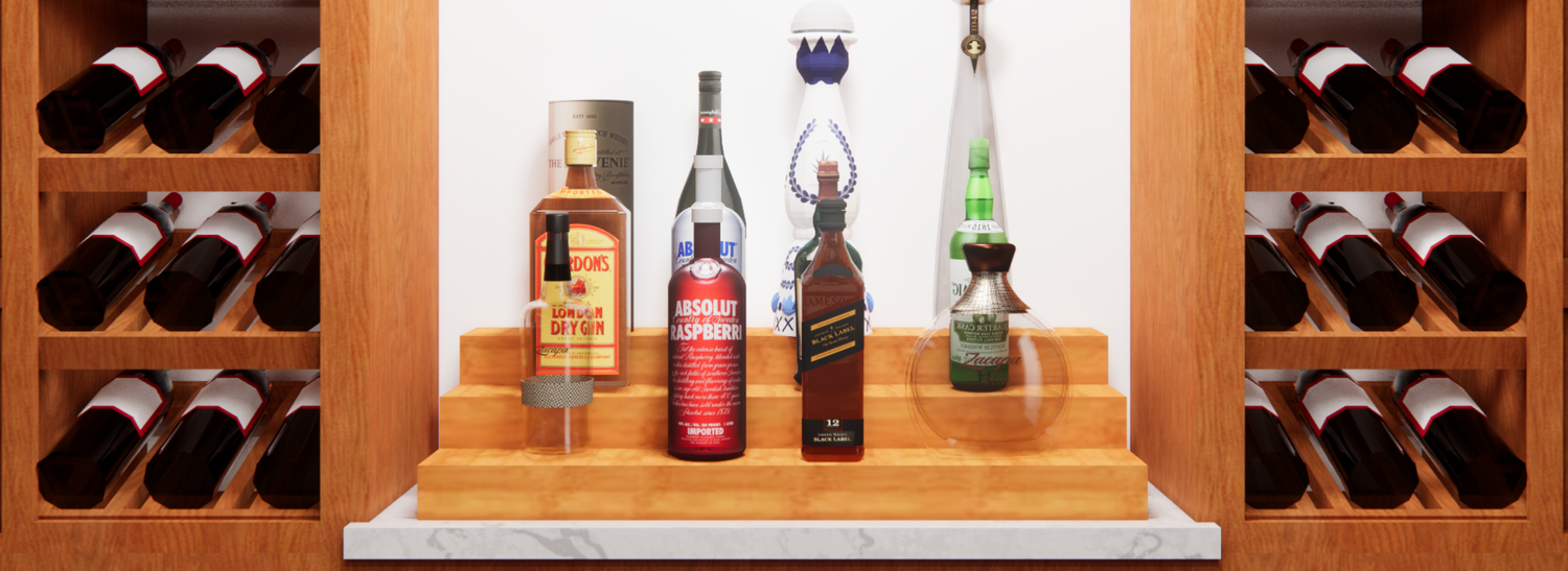 3-Tier Bar Shelves for Home Bars – Wine Racks