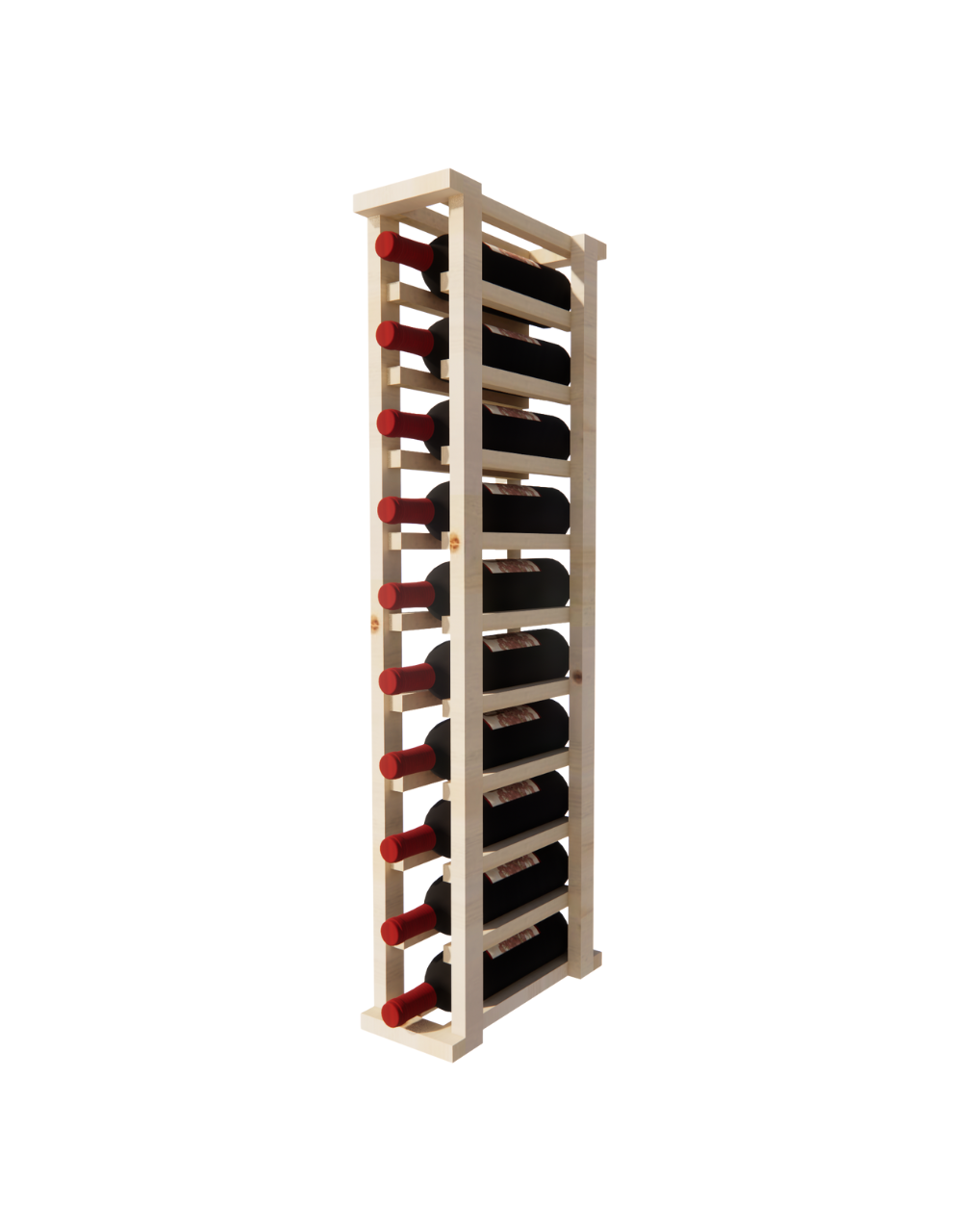 1 Column Pine Upper Wine Rack – Wine Racks