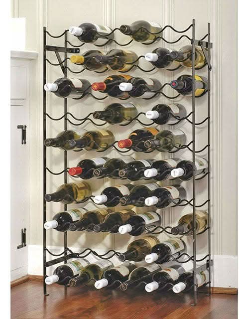 Alexander Metal Floor Wine Rack - Holds 60 Bottles | WineRacks.com ...