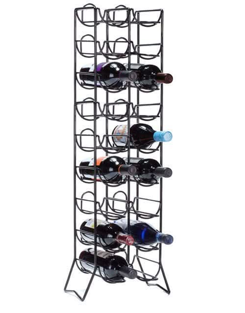 Metal Floor Wine Rack - Holds 18 Bottles | WineRacks.com – Wine Racks