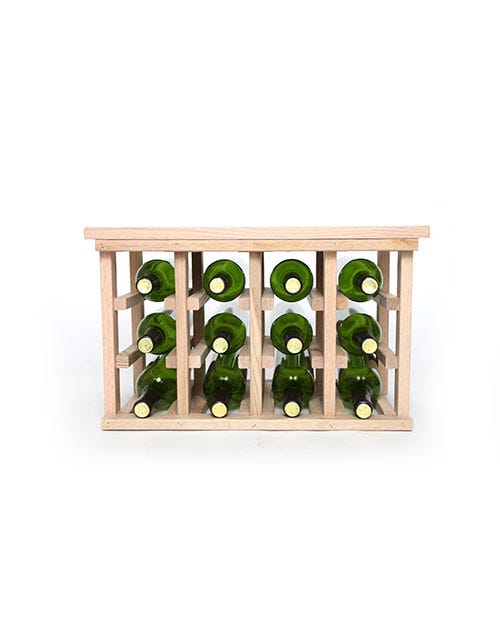 12 Bottle Wooden Wine Rack - Horizontal |WineRacks.com – Wine Racks