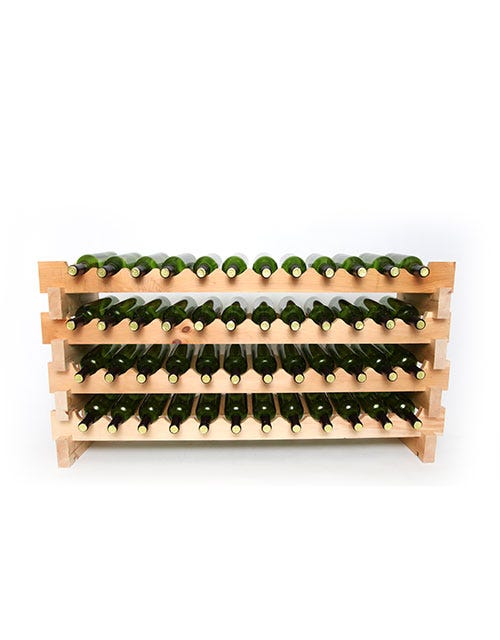 48 Bottle Wooden Stackable Wine Rack | WineRacks.com – Wine Racks