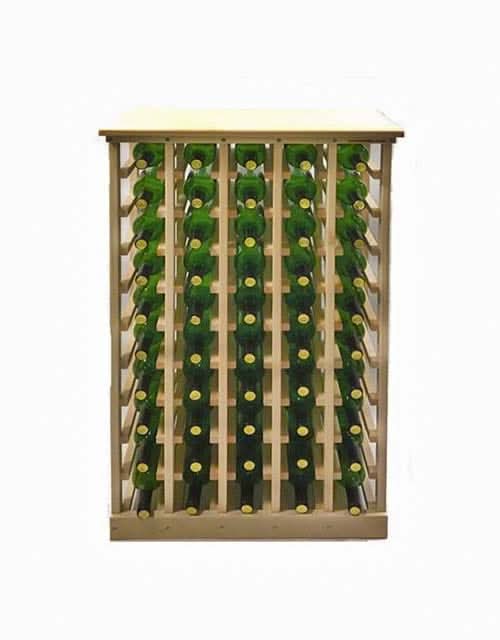 Pine Wine Rack - Holds 50 Bottles | WineRacks.com – Wine Racks
