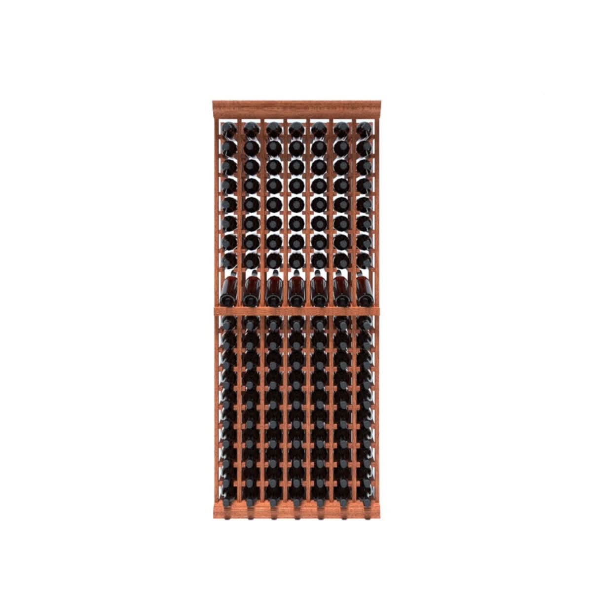 7 Column Wood Wine Rack Kit with Display Row- Holds 133 Bottles – Wine ...