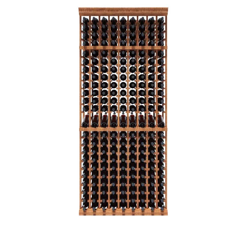 9 Column Wood Wine Rack Kit - Holds 207 Bottles | WineRacks.com – Wine ...