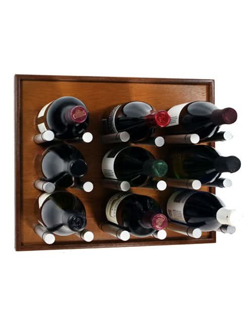 9 Bottle Wood Wall Wine Rack | WineRacks.com – Wine Racks