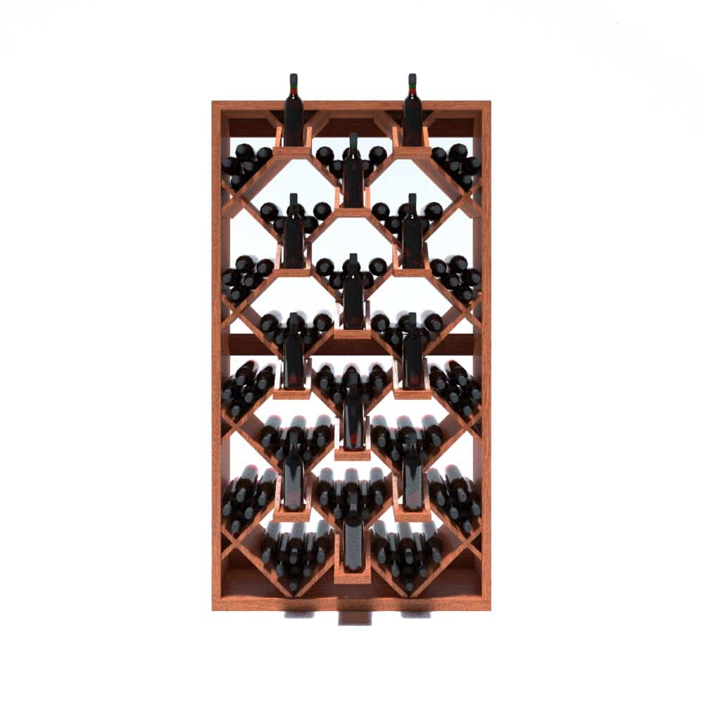 Compound Diamond Wooden Wine Rack | WineRacks.com – Wine Racks