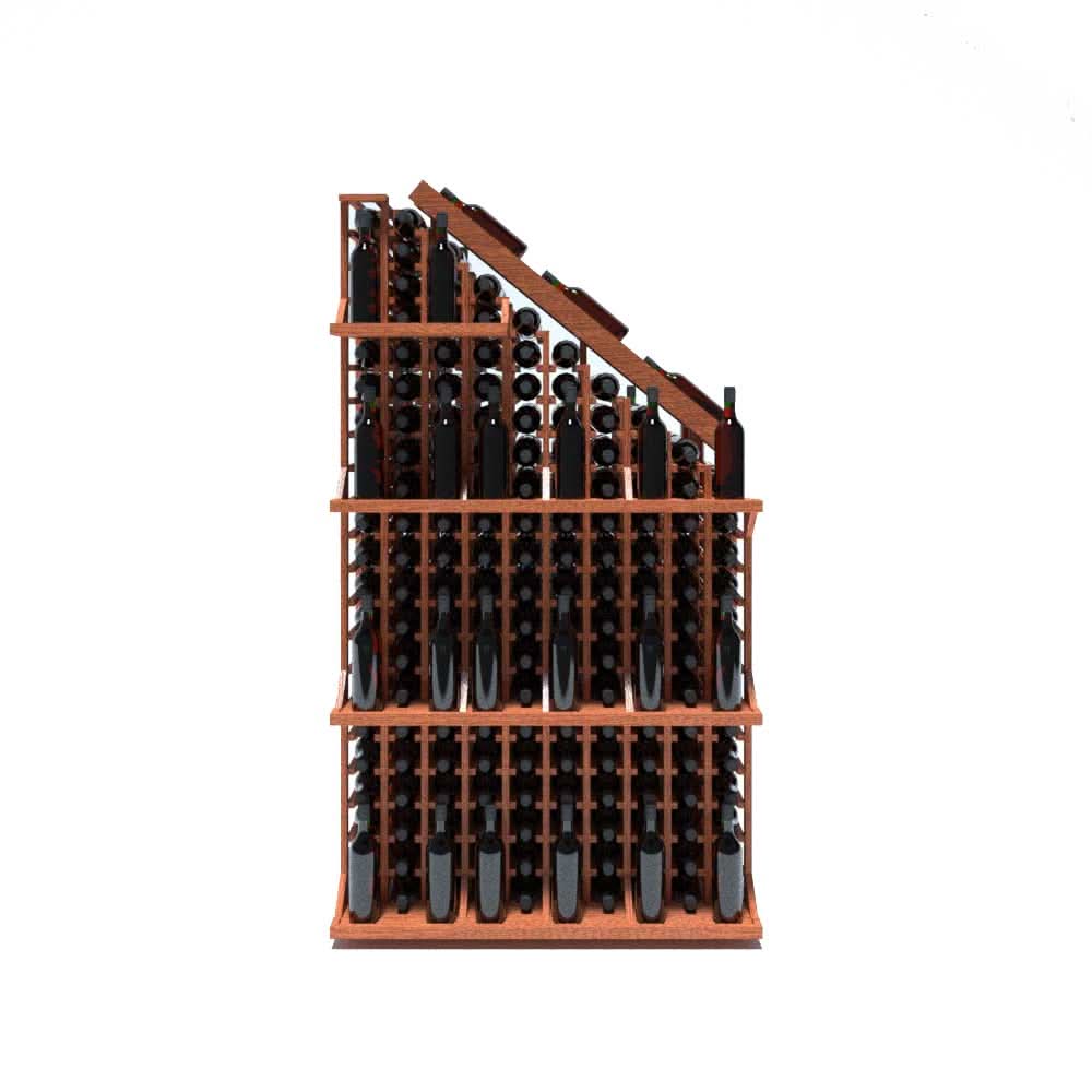 Double Waterfall Wooden Wine Rack | WineRacks.com – Wine Racks