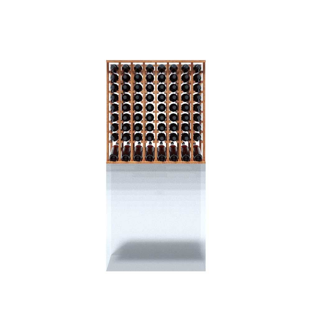 8 Column Upper Cabinet Wine Rack - Holds 72 Bottles | WineRacks.com ...